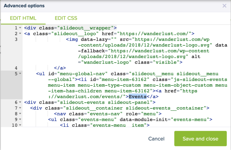 Advanced edit - Convertize